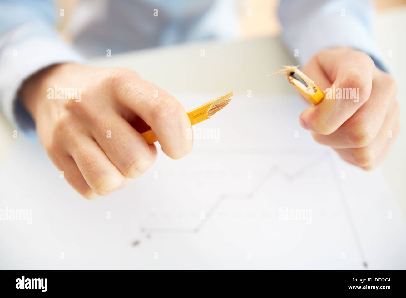 Breaking a pencil hi-res stock photography and images - Alamy