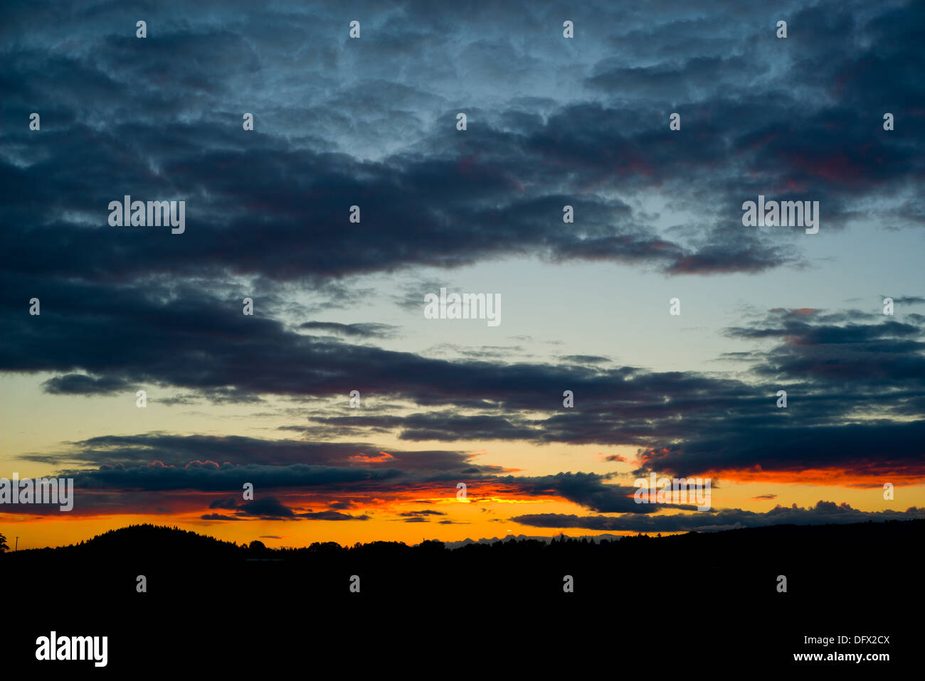 Beautiful sunset over winding hi-res stock photography and images - Alamy