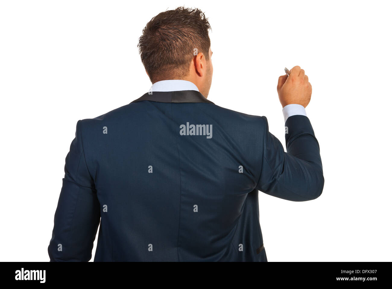 Male executive writing on hi-res stock photography and images - Alamy