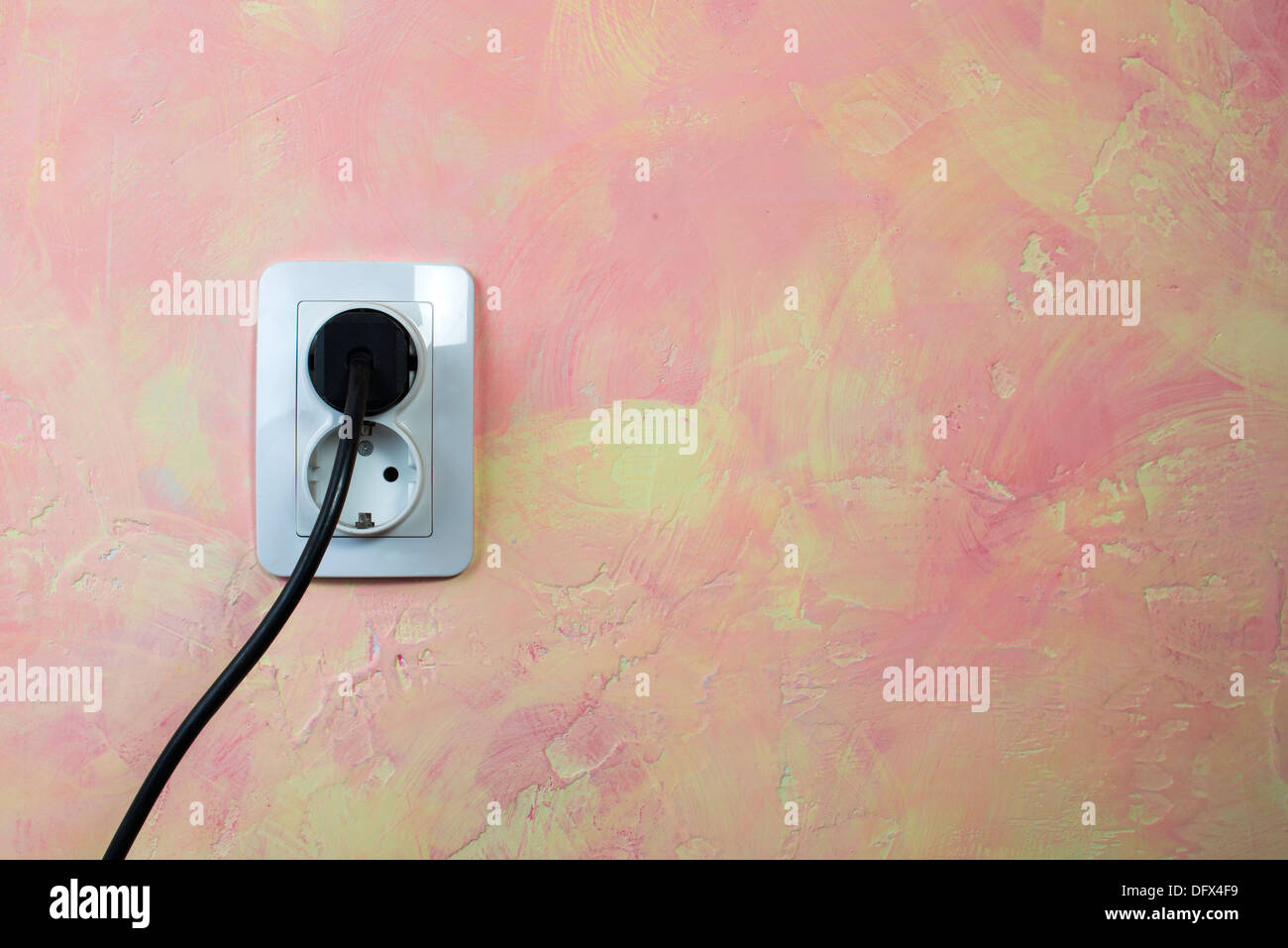 Power white cable plug hi-res stock photography and images - Alamy