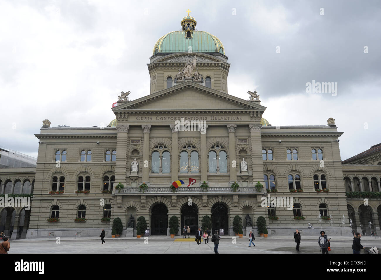 the federal building and parliament at Bern on Switzerland Stock Photo ...