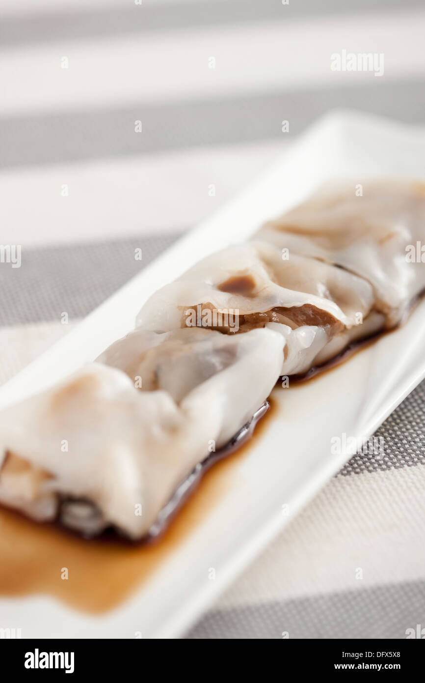 Chinese food plain rice rolls Stock Photo - Alamy