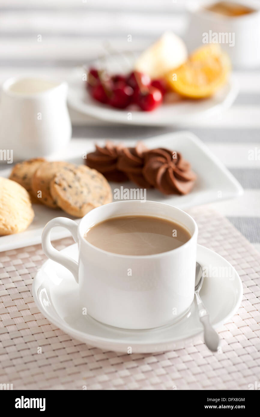 Coffee and cookies Stock Photo - Alamy