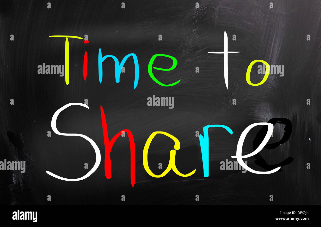 Time To Share Concept Stock Photo - Alamy