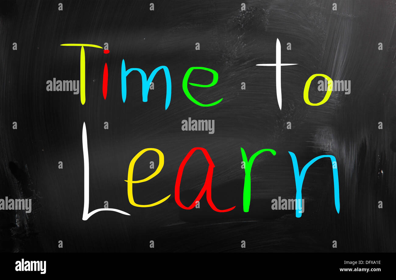 Time To Learn Concept Stock Photo - Alamy