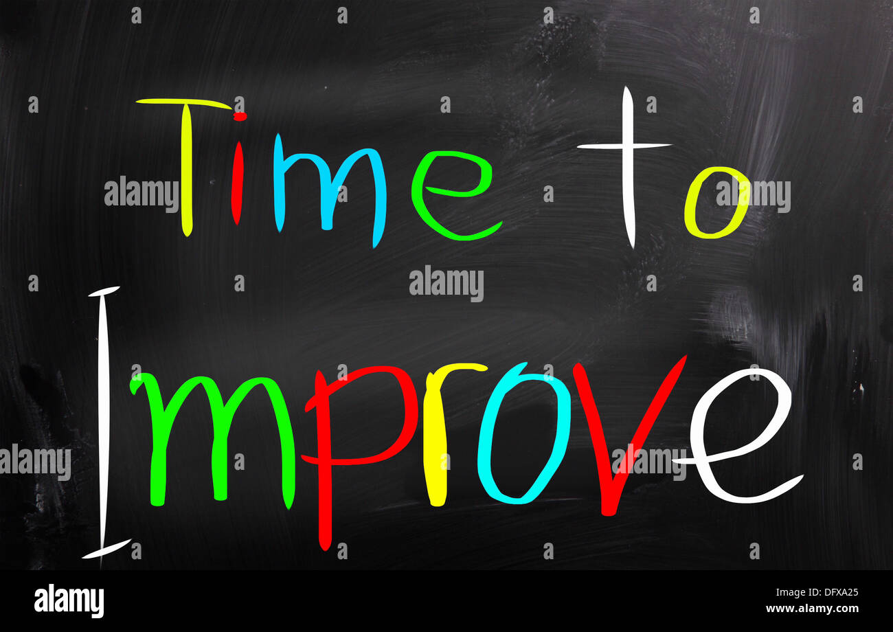 Time To Improve Concept Stock Photo - Alamy
