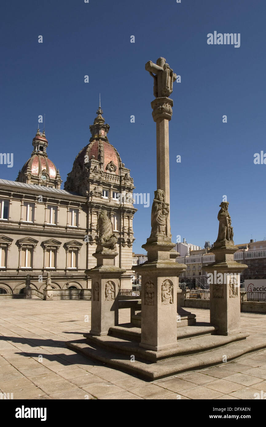 City hall in maria pita square hi-res stock photography and images - Alamy