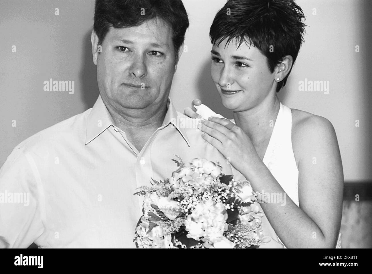 Bride with father Stock Photo - Alamy
