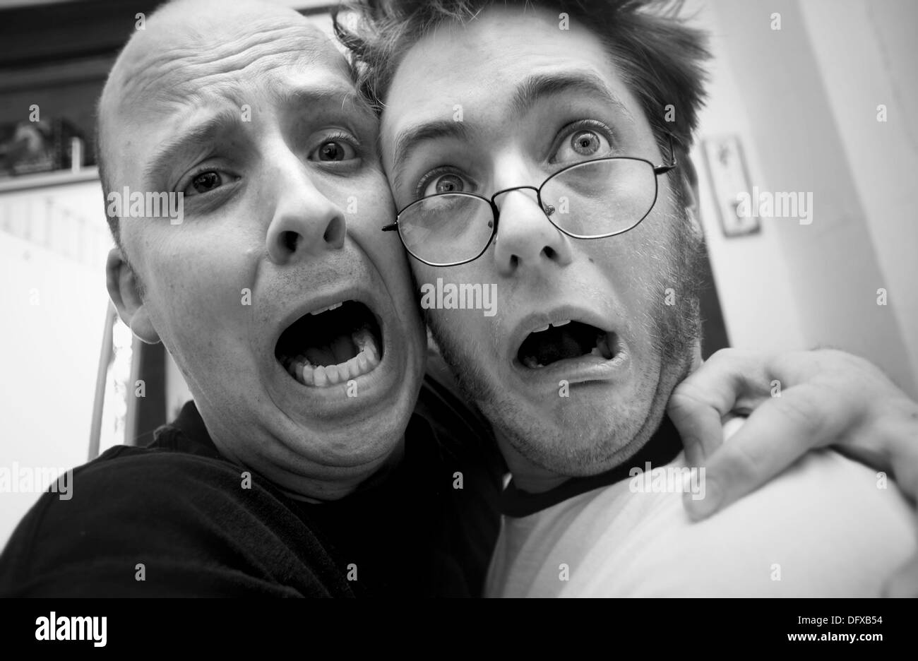 Man frightened funny hi-res stock photography and images - Alamy