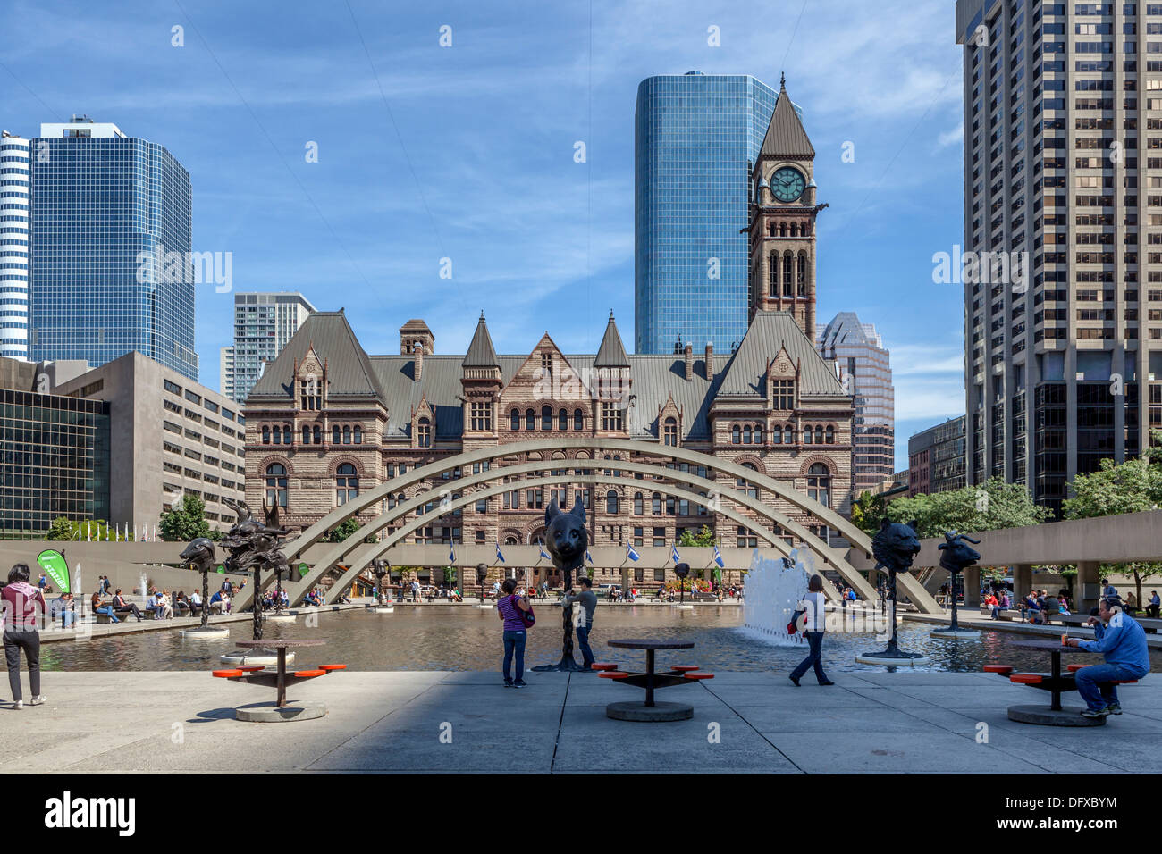 Old city hall clock tower hi-res stock photography and images - Alamy