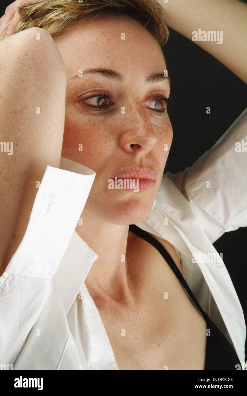 Freckled arms hi-res stock photography and images - Alamy