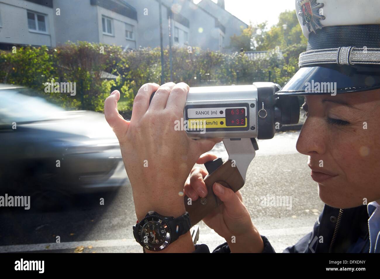 Laser speed detector hi-res stock photography and images - Alamy