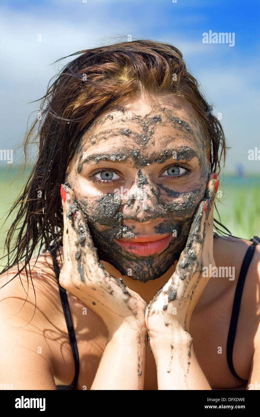 Adult having mud bath hi-res stock photography and images - Alamy