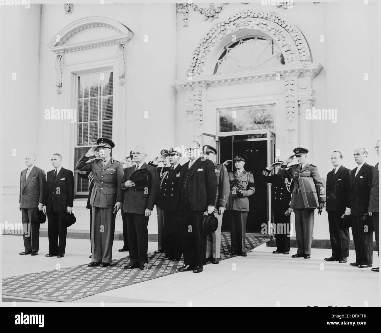 President Harry S. Truman and Prince Charles of Belgium, along with ...