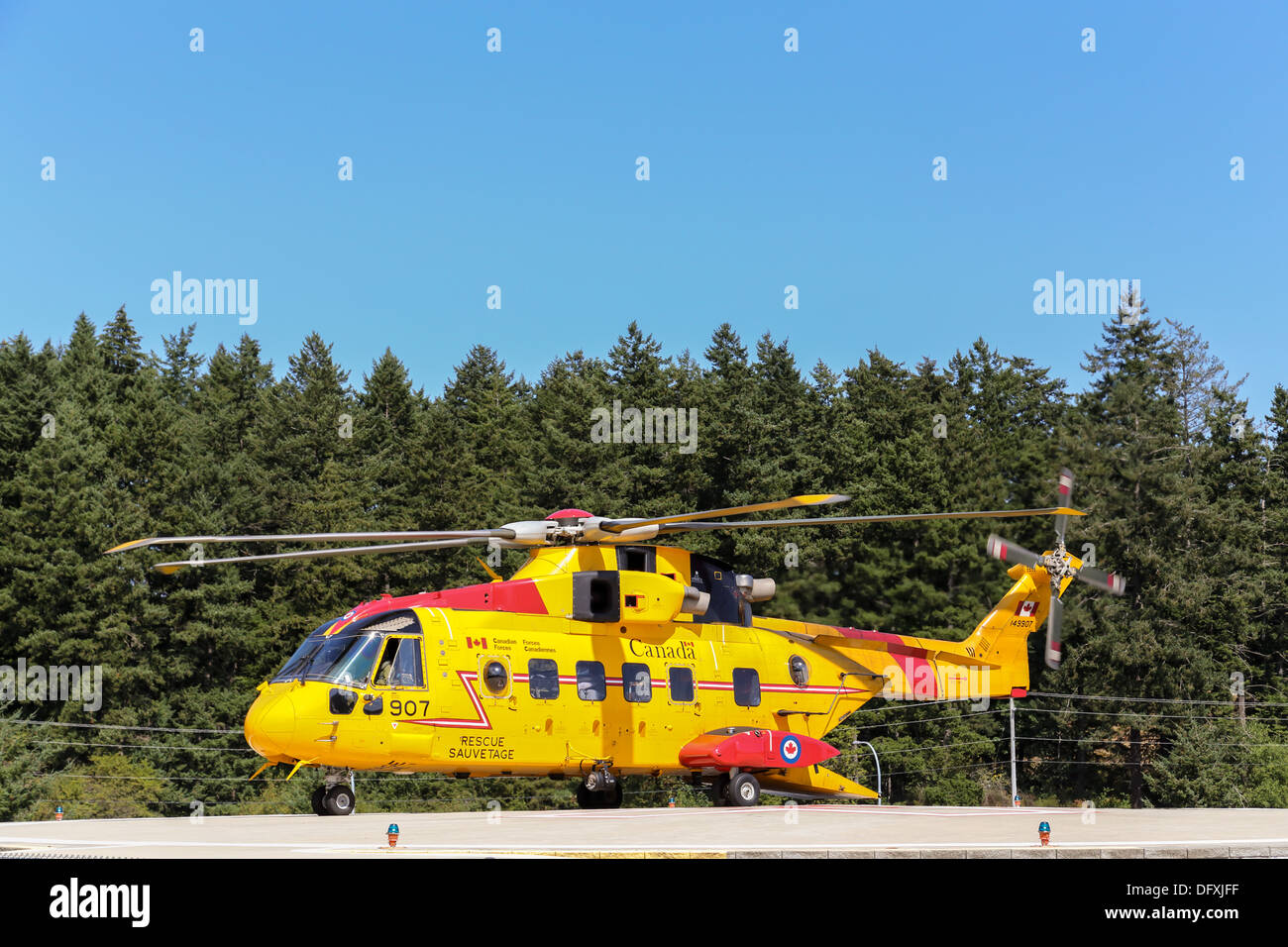 Canadian Forces AgustaWestland CH-149 Cormorant Helicopter at Victoria ...