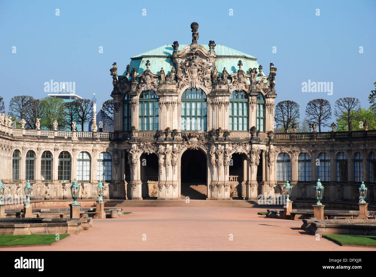 The zwinger is an 18th century baroque palace hi-res stock photography ...