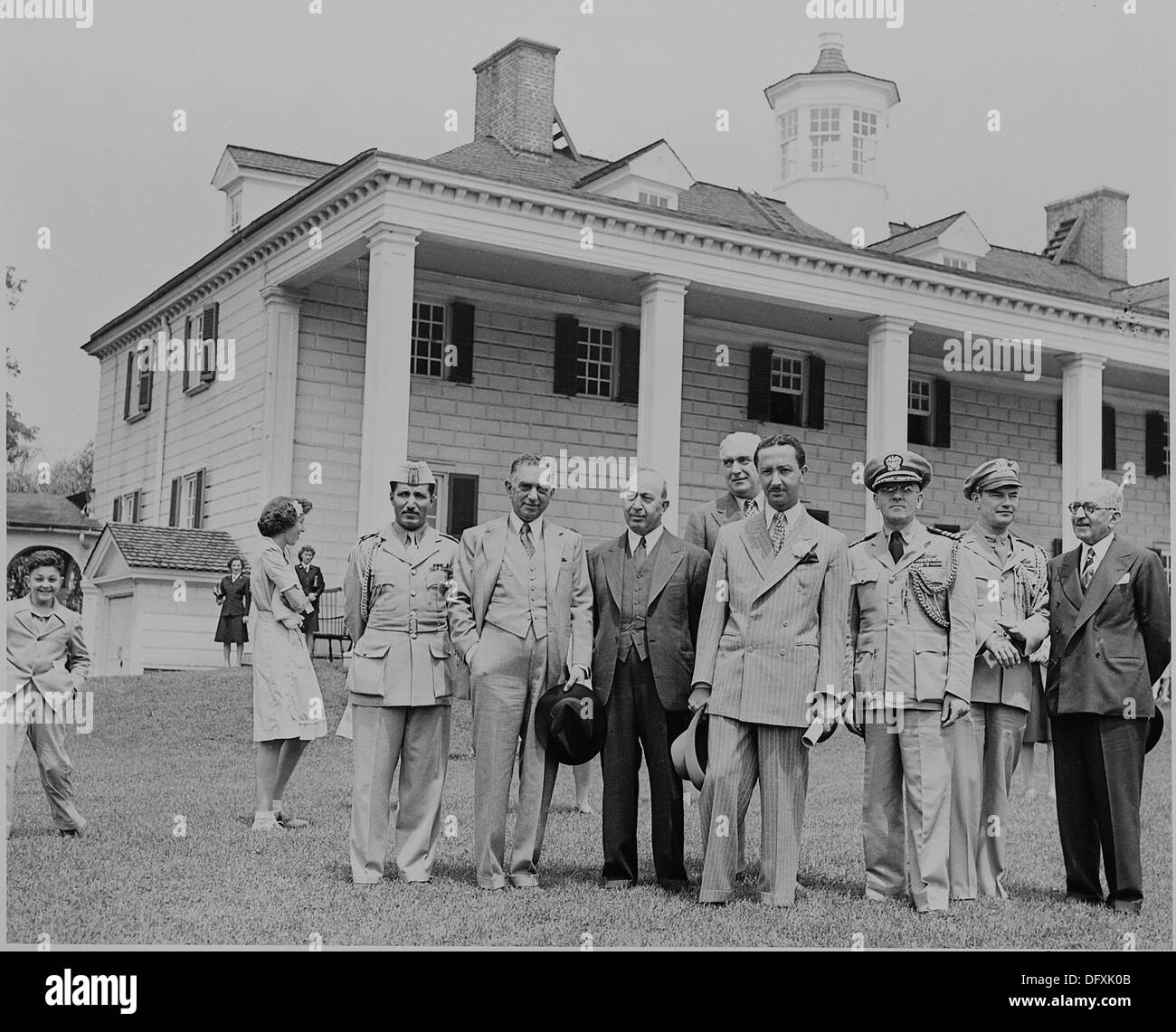 Prince Abdul Ilah of Iraq is seen with U.S. and Iraqi government ...