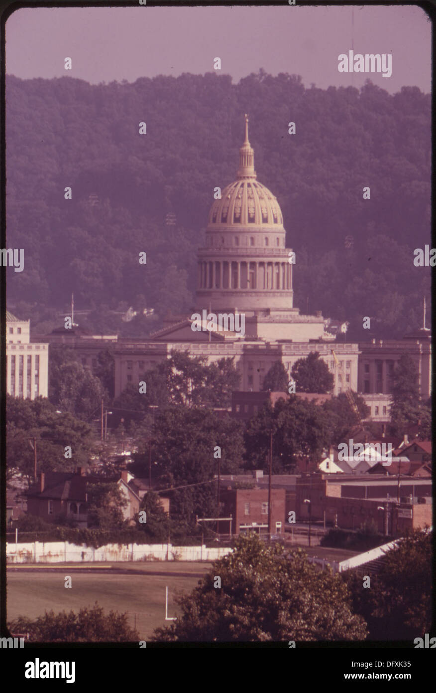 This historic photograph shows washington avenue hi-res stock ...
