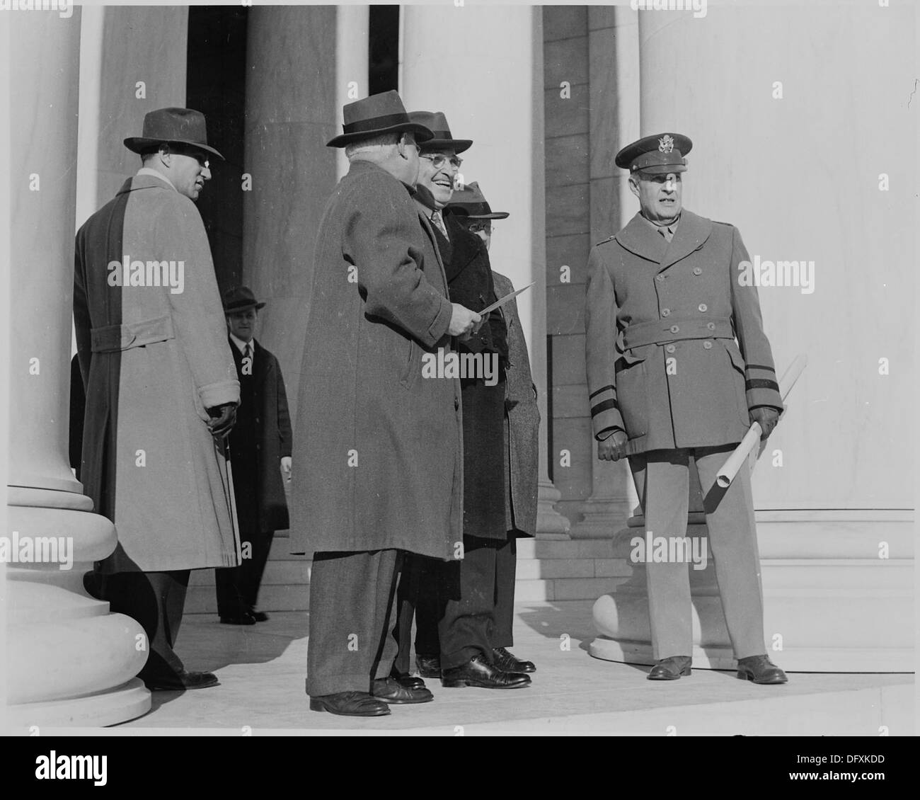 A photograph of President Harry S. Truman and Secretary of the Interior ...