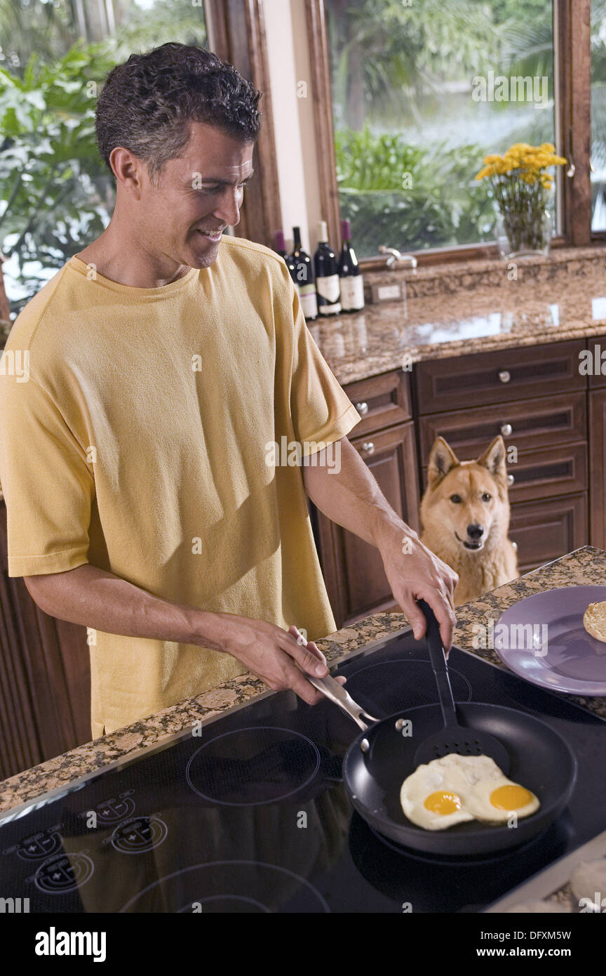 Dog In The Kitchen Cooking