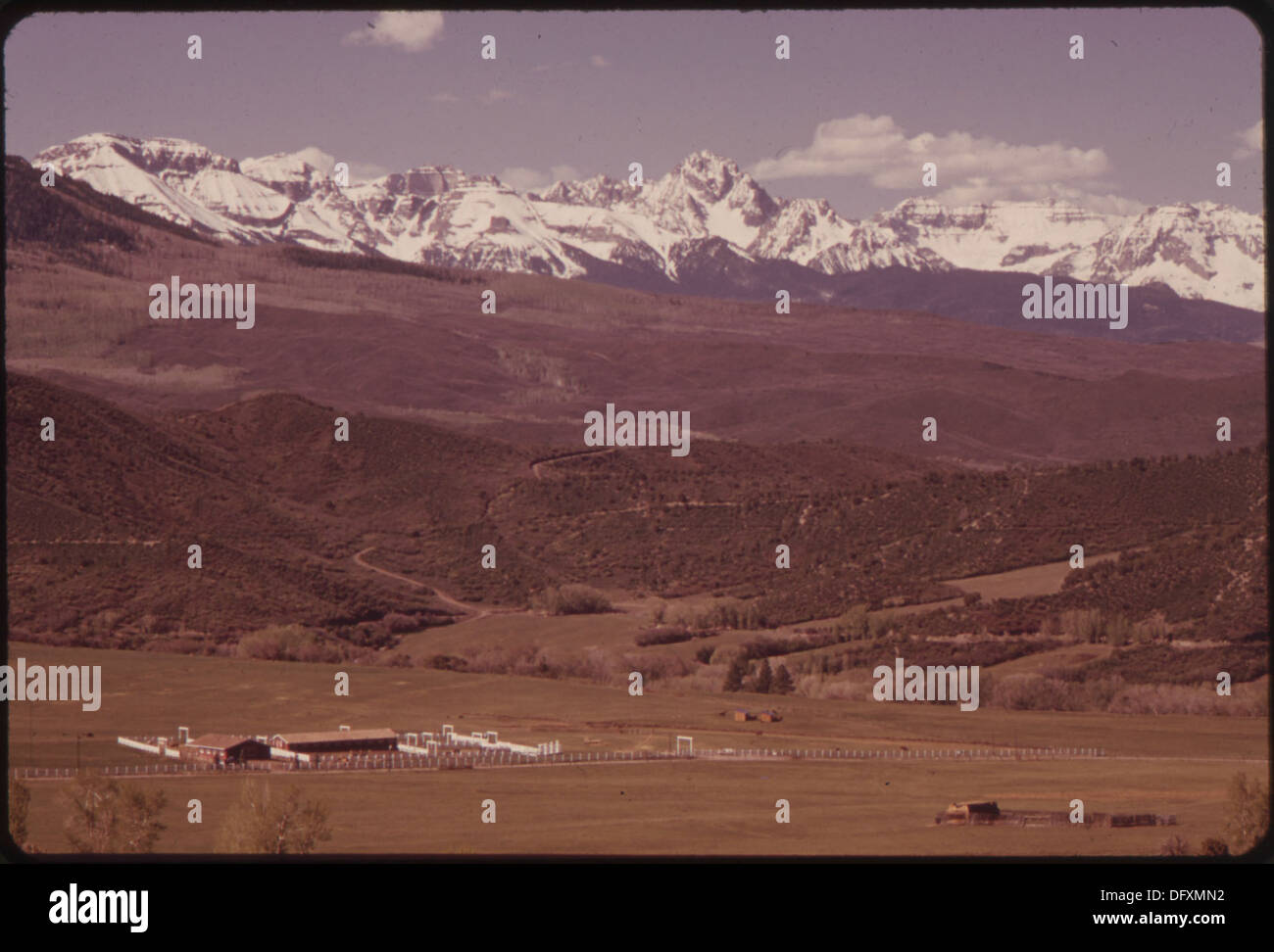 This photograph shows the Uncompahgre River Valley, part of the ...