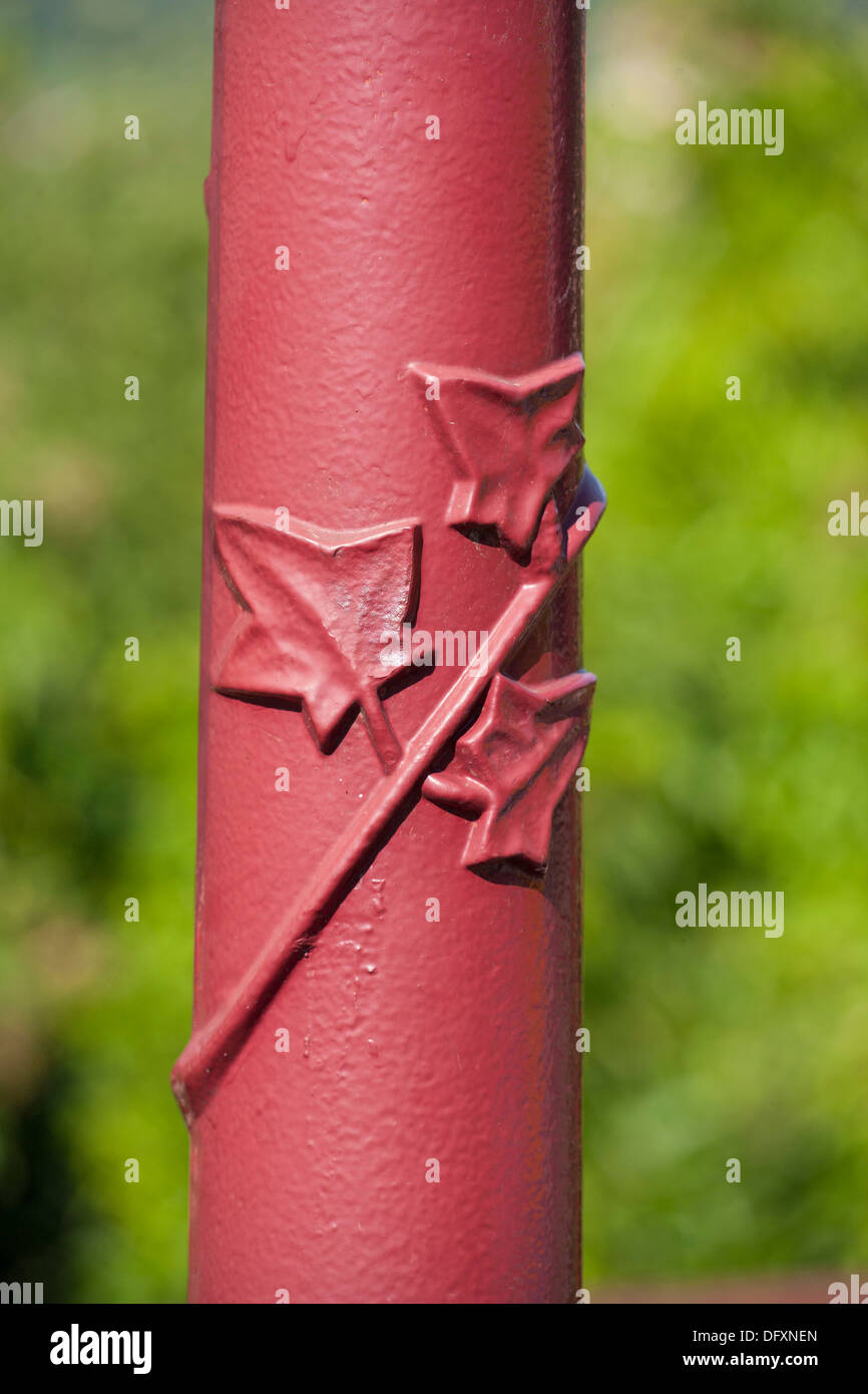 French red lamp post abstract detail Stock Photo - Alamy