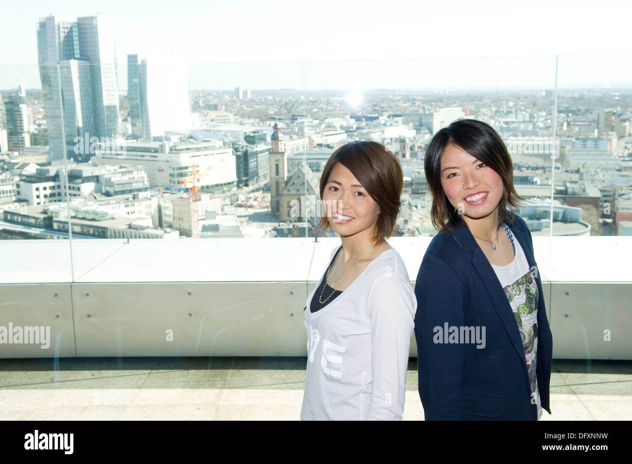Photo Call with Kozue Ando and Saki Kumagai 15th April 2013 in ...