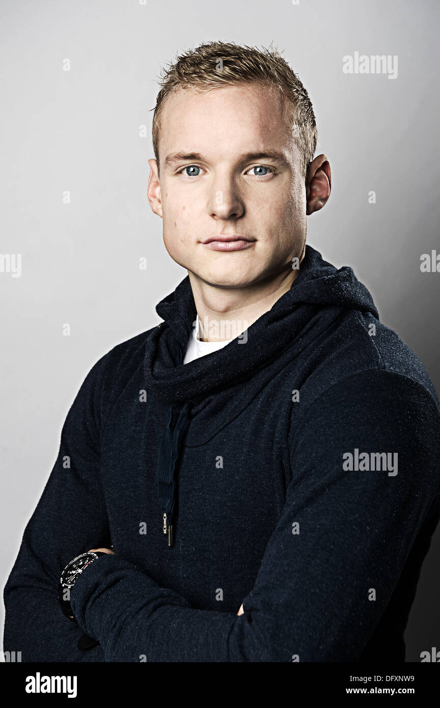 Photo call with soccer player Sebastian Rode at the Lindner Hotel in ...