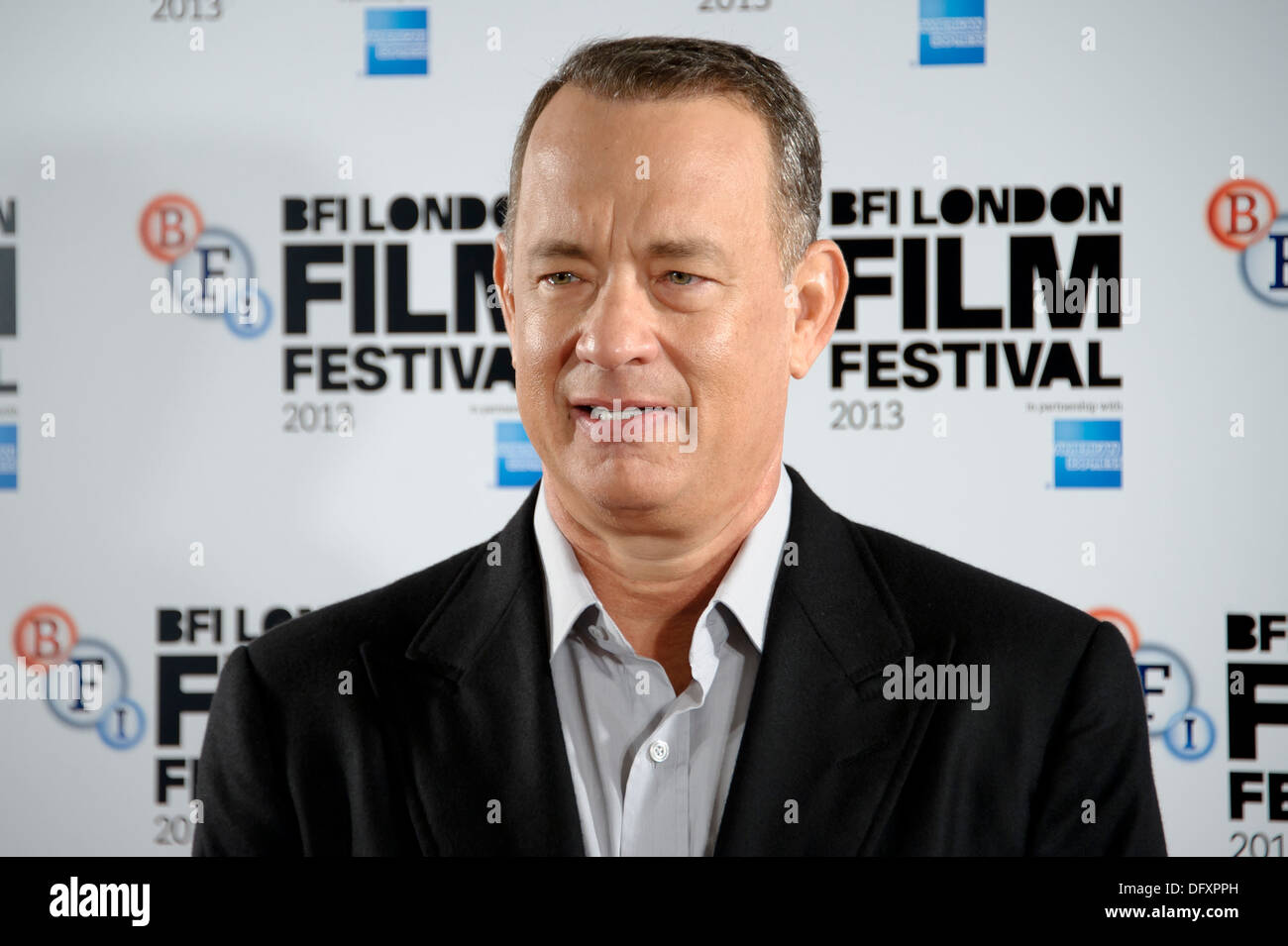 U.S actor Tom Hanks arrives for the BFI London Film Festival Captain ...