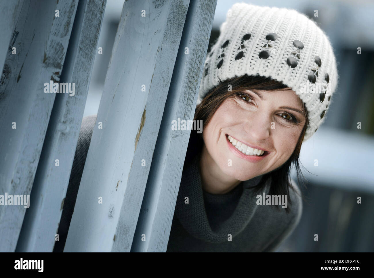 Photoshooting with german Biathlet Andrea Henkel. Photo: Frank May ...