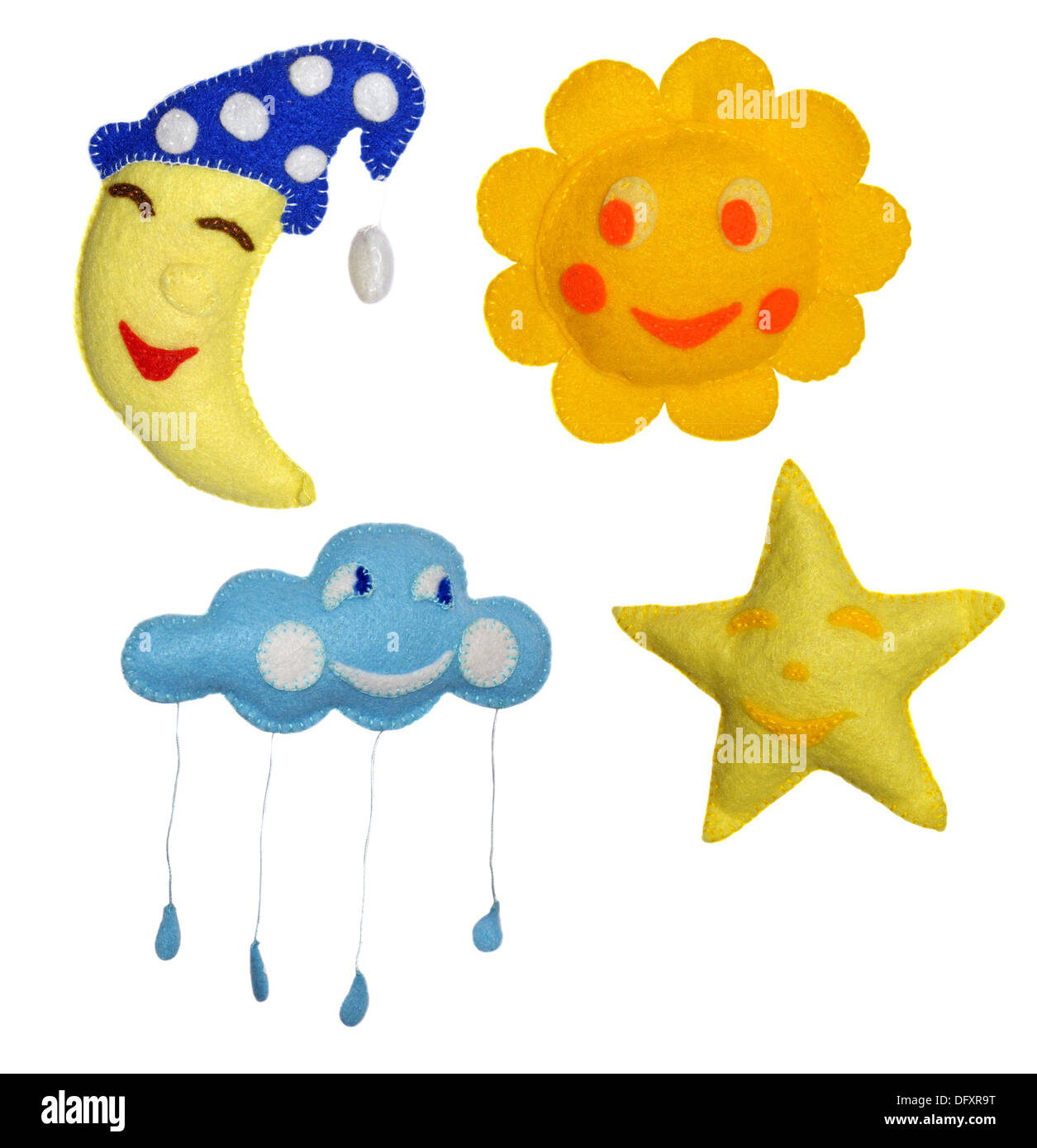 4 Felt toys Stock Photo - Alamy