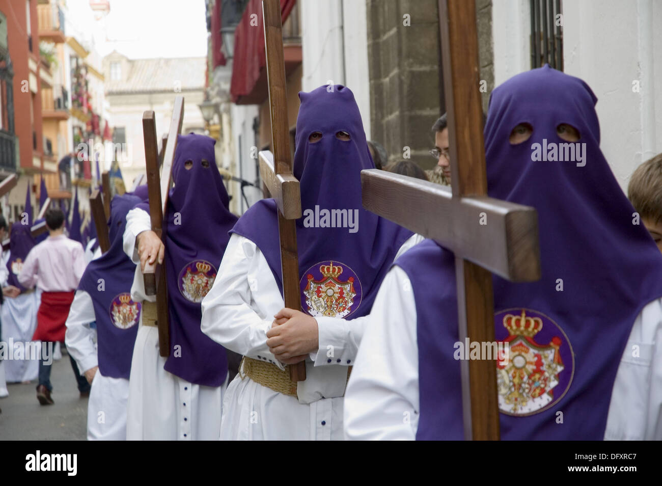 Seville procession spain faith face hi-res stock photography and images ...