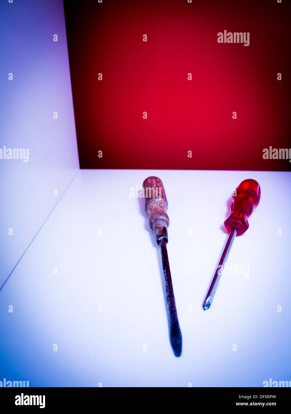 Two screwdriver, close-up Stock Photo - Alamy