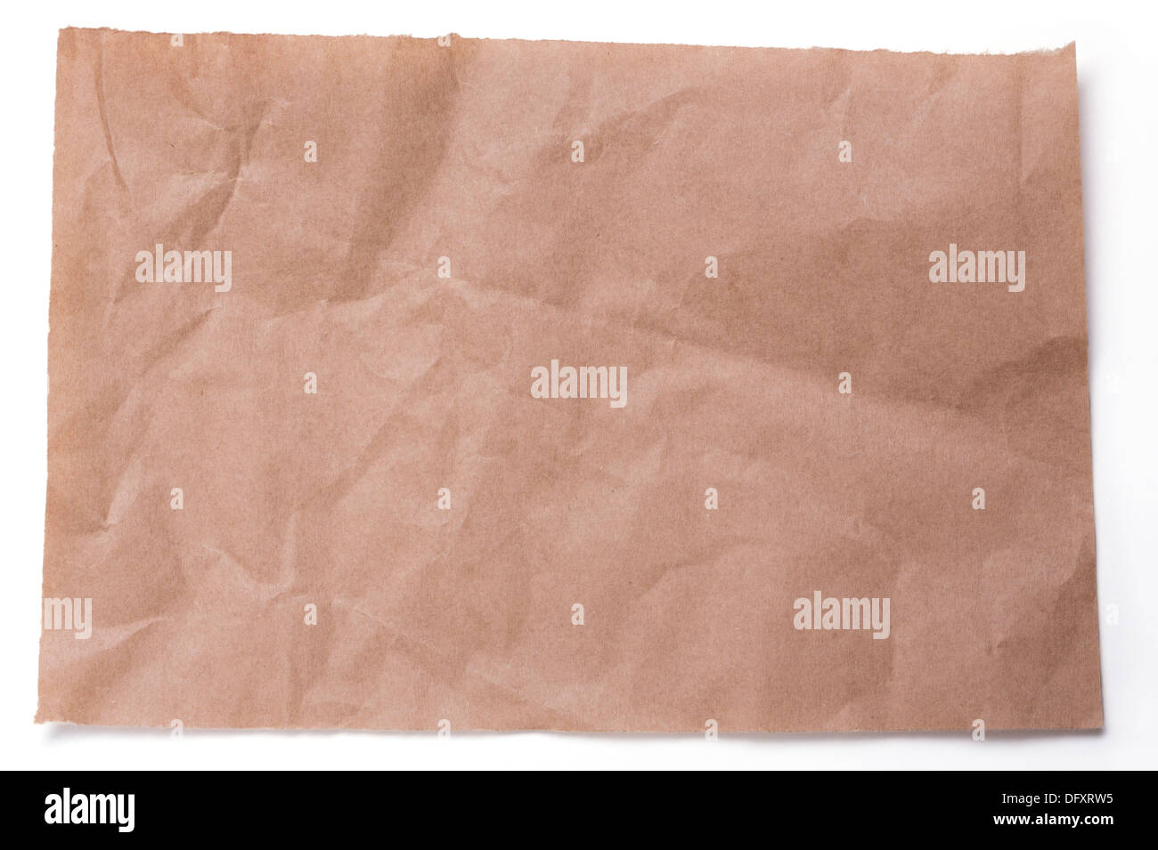 ripped crumpled pieces of packaging paper isolated on white Stock Photo ...