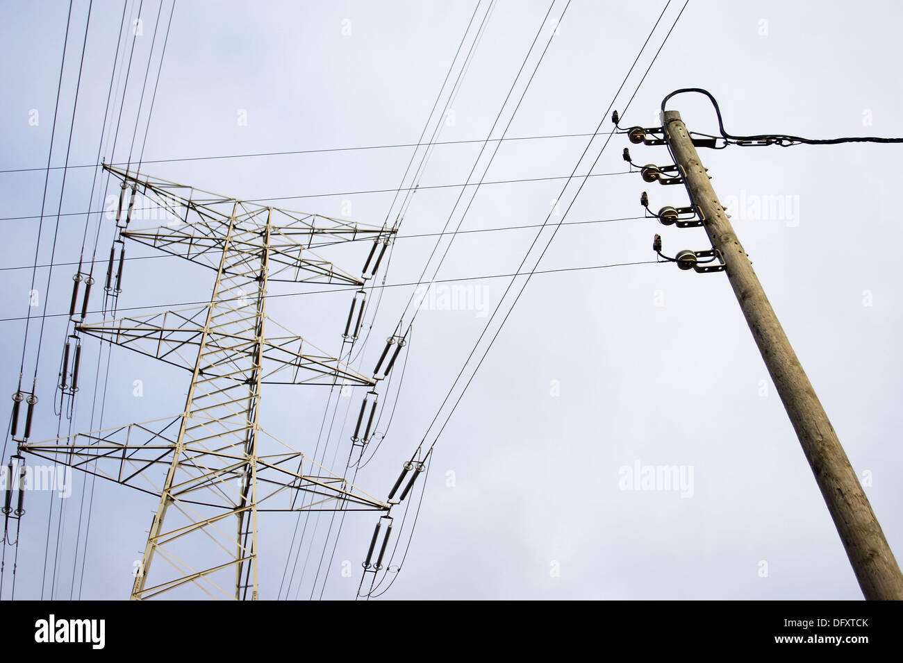 High low tension poles hi-res stock photography and images - Alamy