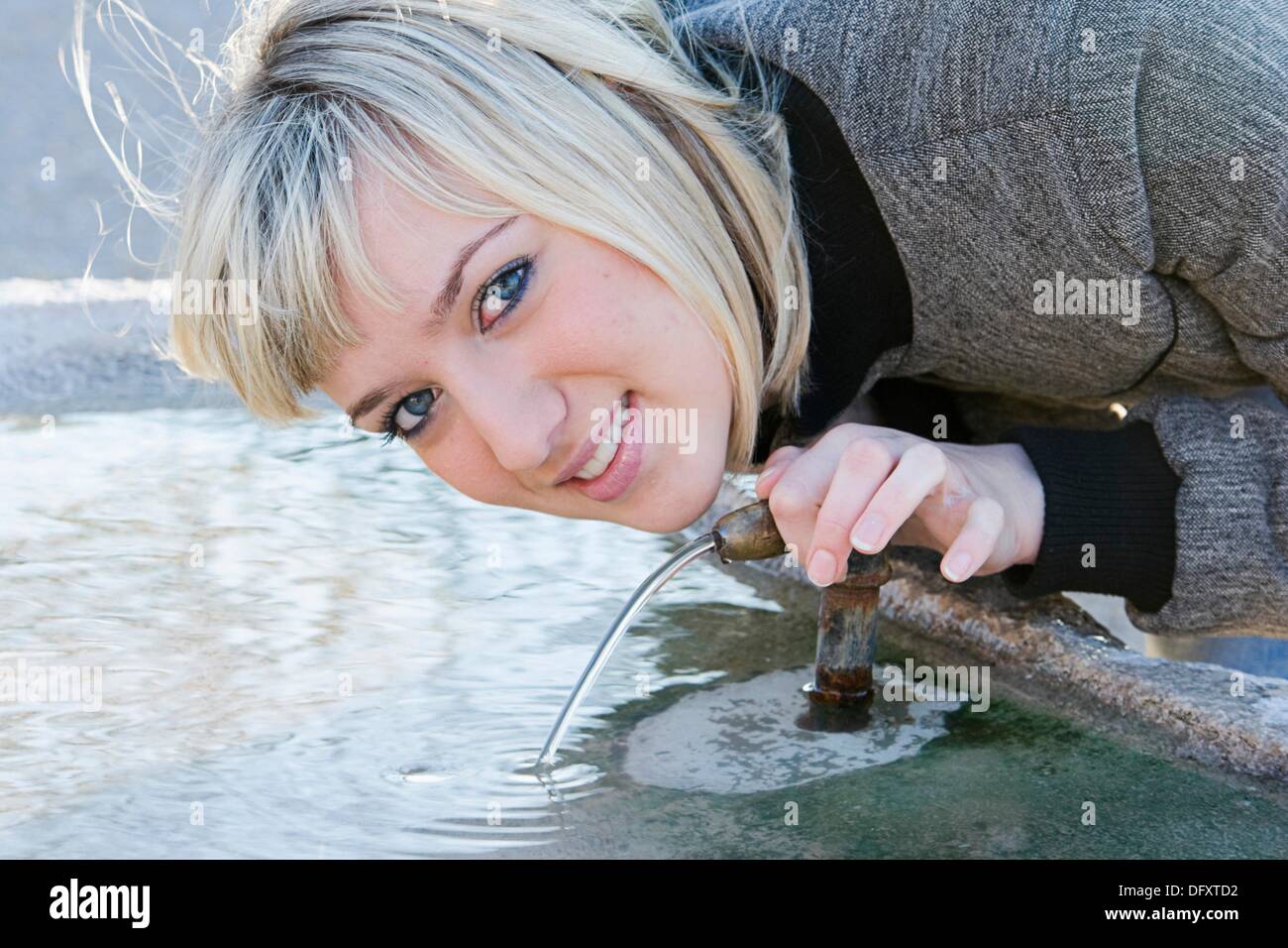 Water running over pipe hi-res stock photography and images - Alamy