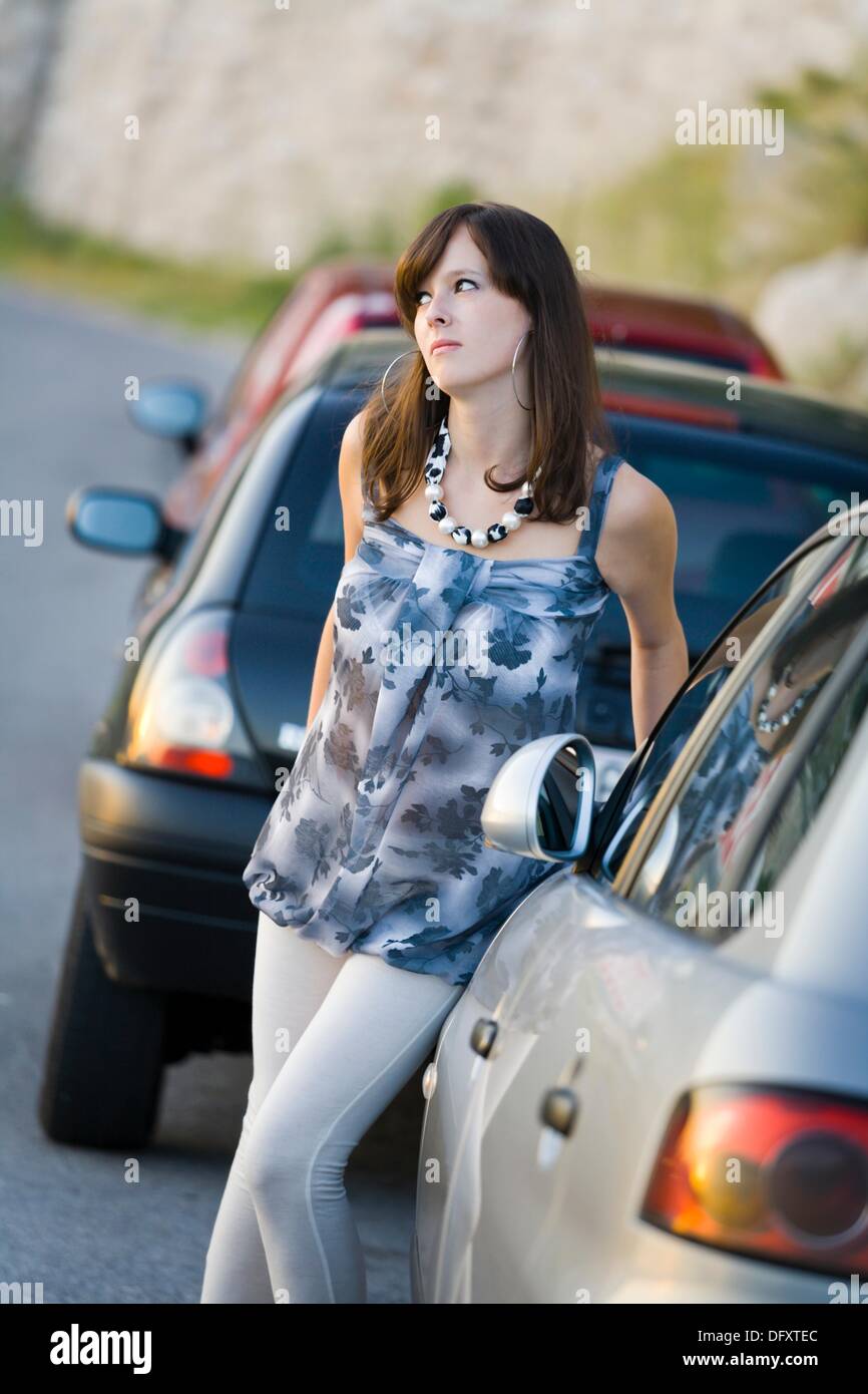 Waiting park parked stand hi-res stock photography and images - Alamy