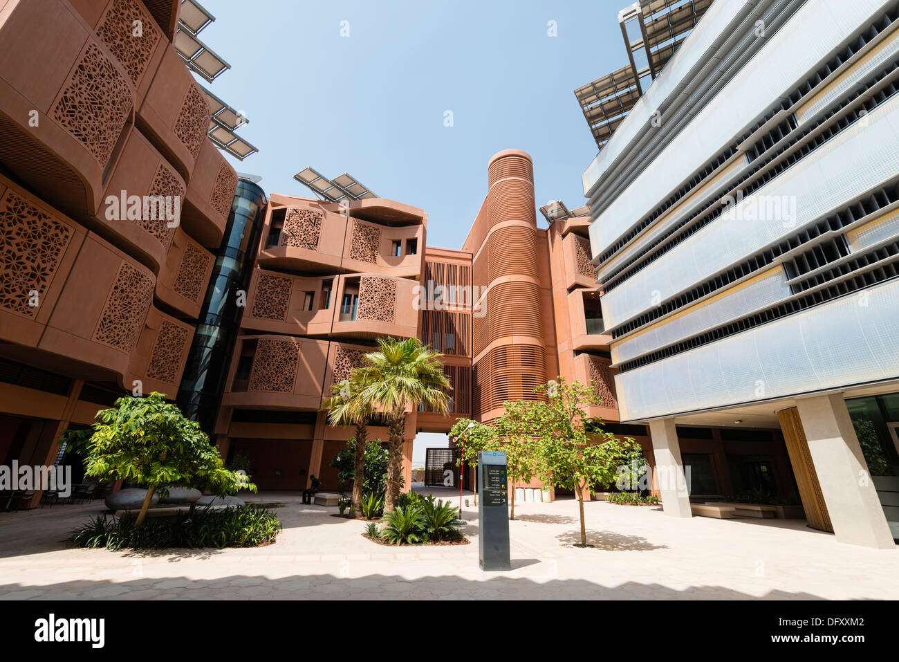 courtyard at Institute of Science and Technology at Masdar City in Abu ...