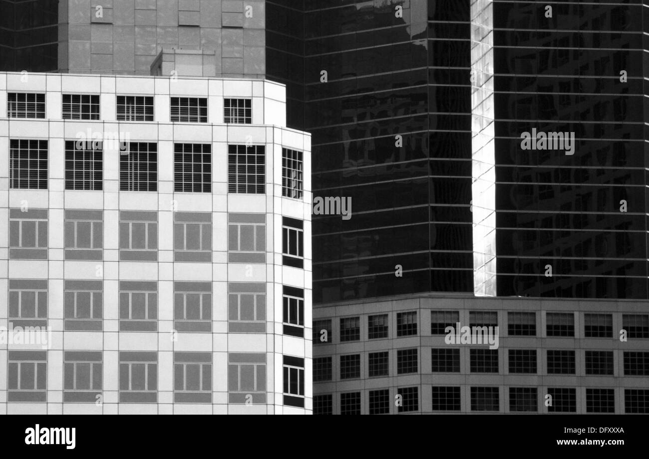 High rise architecture in bangkok Black and White Stock Photos & Images ...