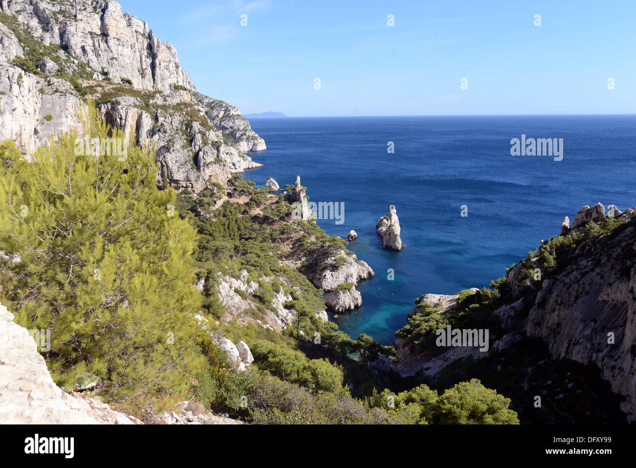 View of the magnificent Calanque de Sugiton, one of the most amazing ...
