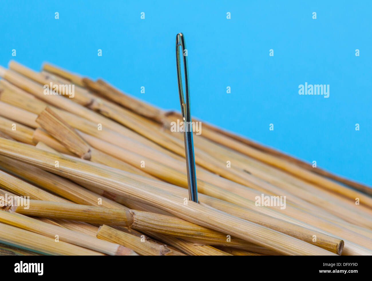 Needle in straw Stock Photo - Alamy