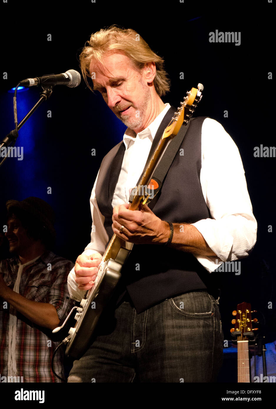Guitarist Mike Rutherford from Genesis, playing with his other band ...