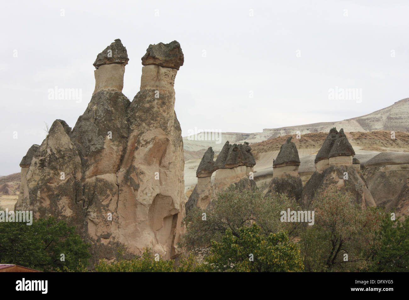 The "Fairy Chimneys" in Cappadocia, Turkey Stock Photo - Alamy