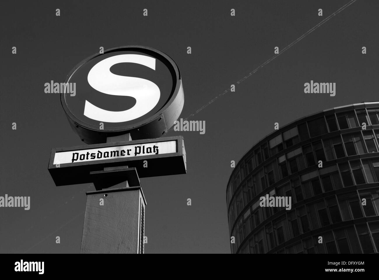 S bahn sign Black and White Stock Photos & Images - Alamy