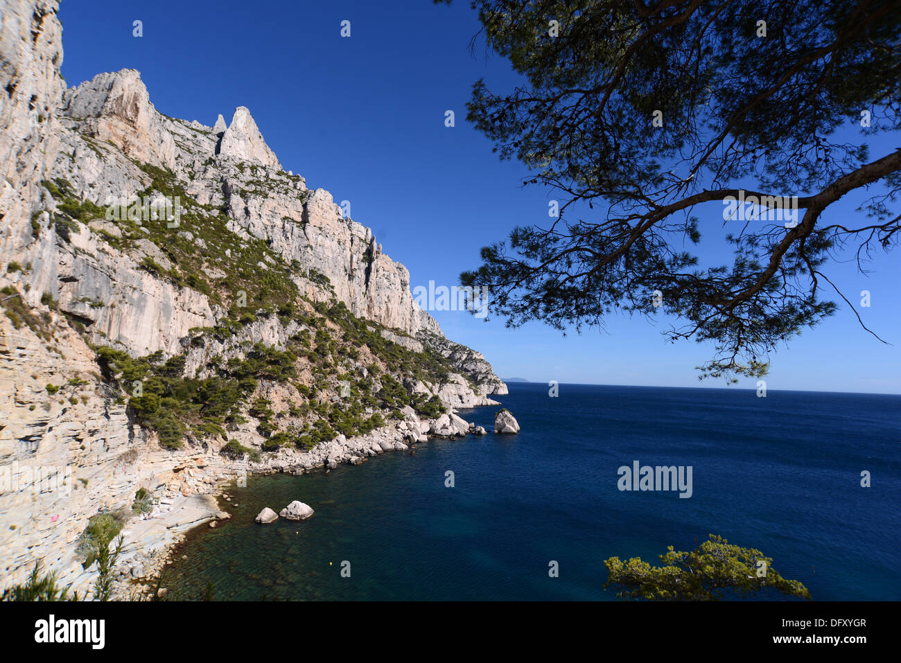 View of the magnificent Calanque de Sugiton, one of the most amazing ...