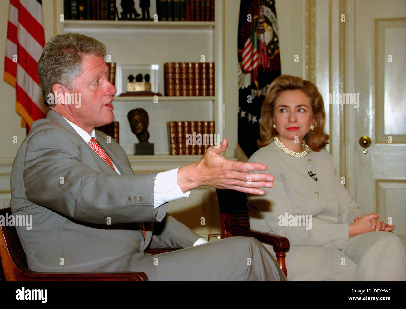 Hillary clinton as first lady in 1995 hi-res stock photography and ...