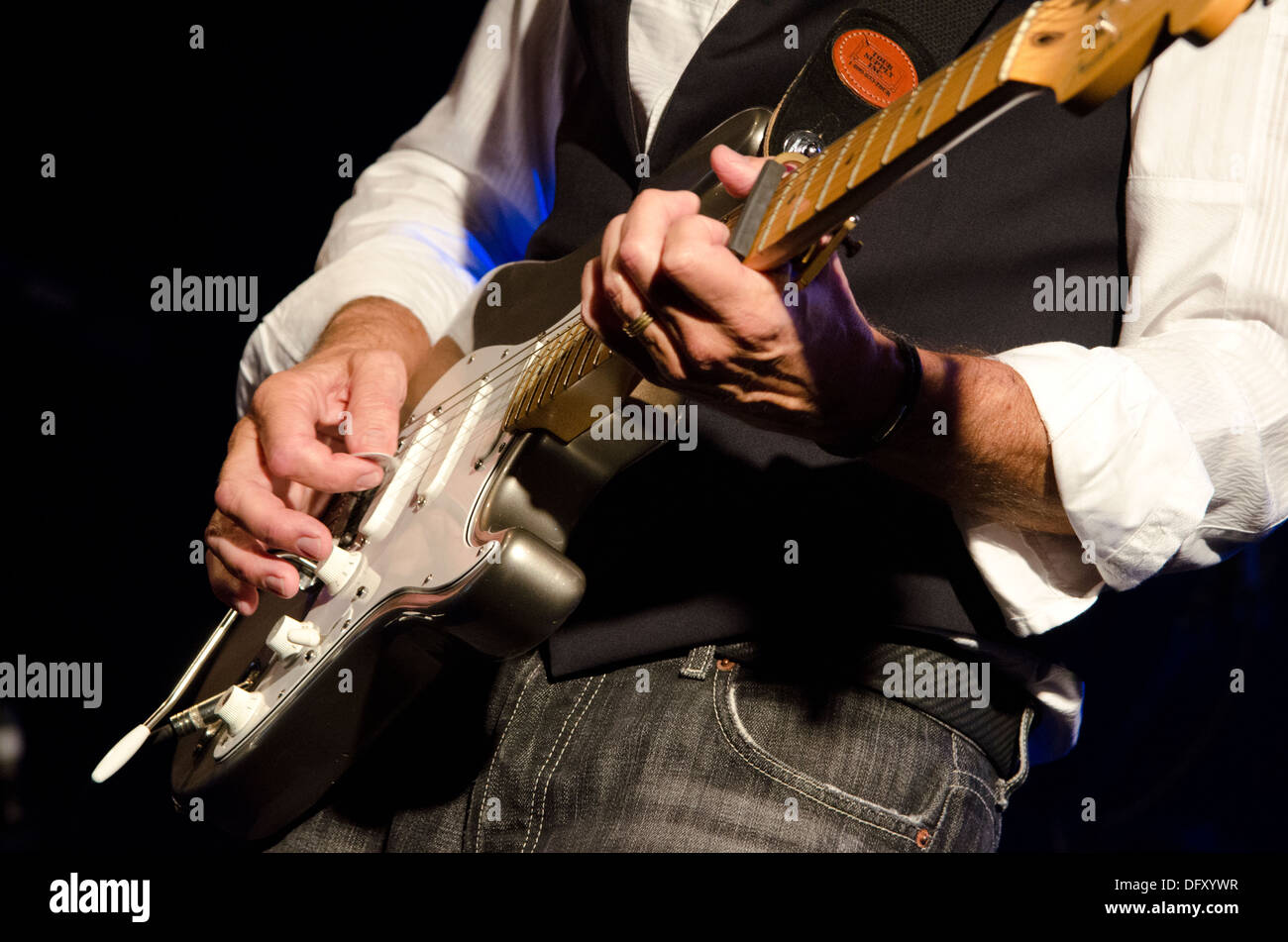 Guitarist Mike Rutherford from Genesis, playing with his other band ...