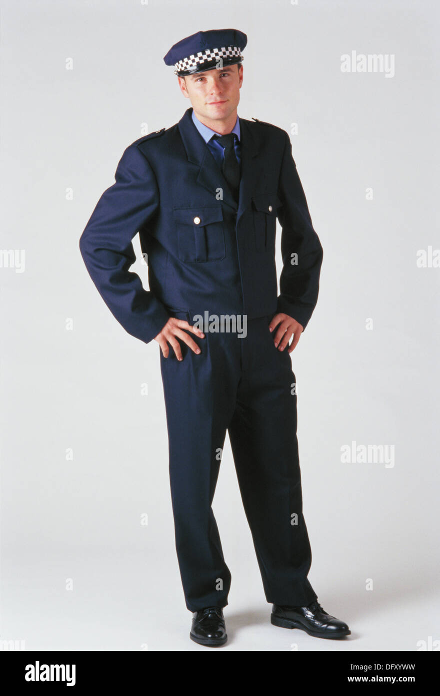 Police uniform policeman headgear hi-res stock photography and images ...