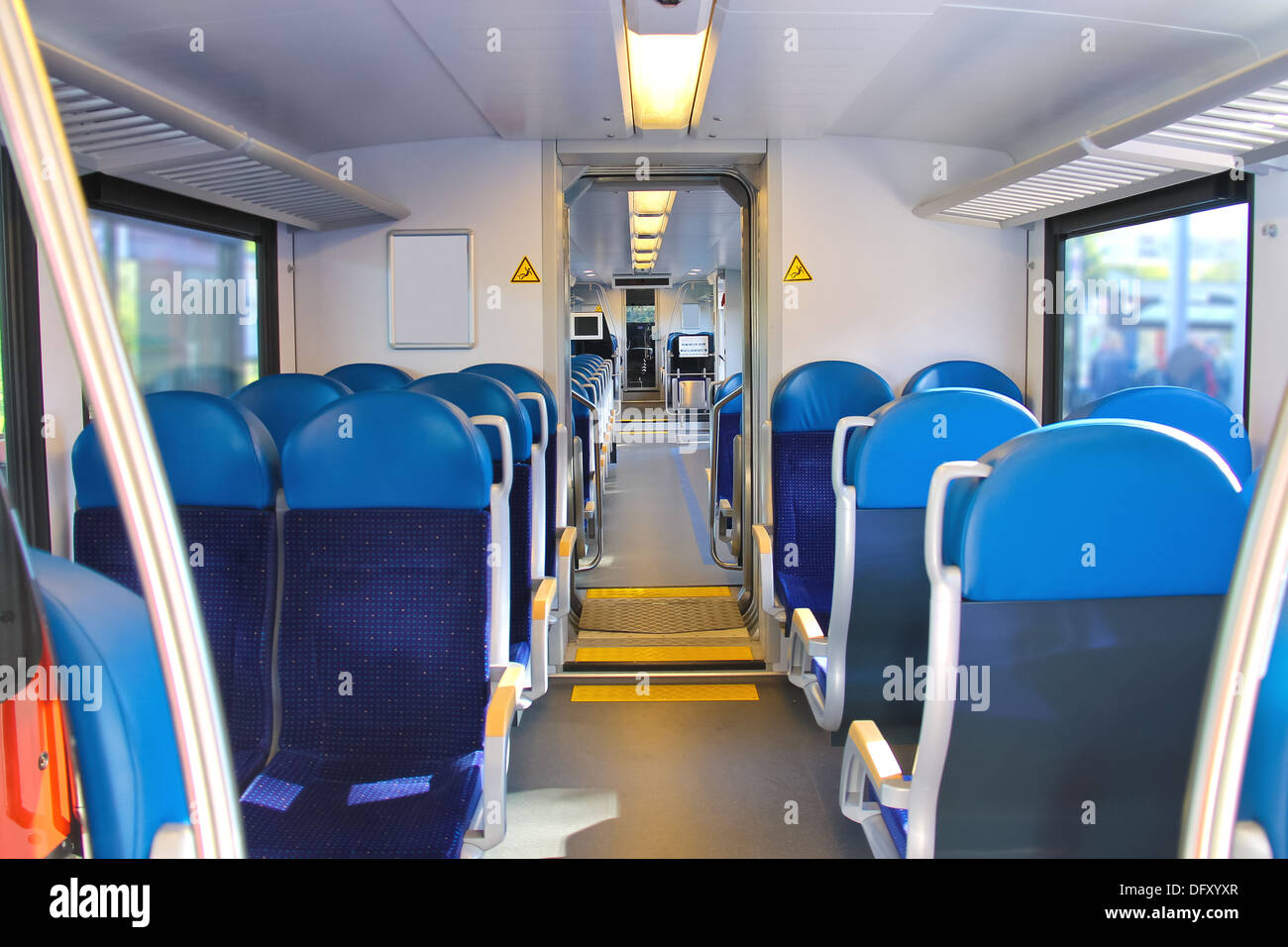 Rows Of Seats Inside Of A Train High Resolution Stock Photography and ...