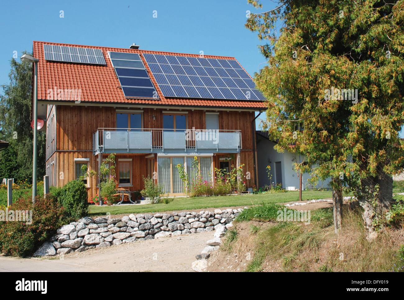 Energy house in Germany Stock Photo - Alamy